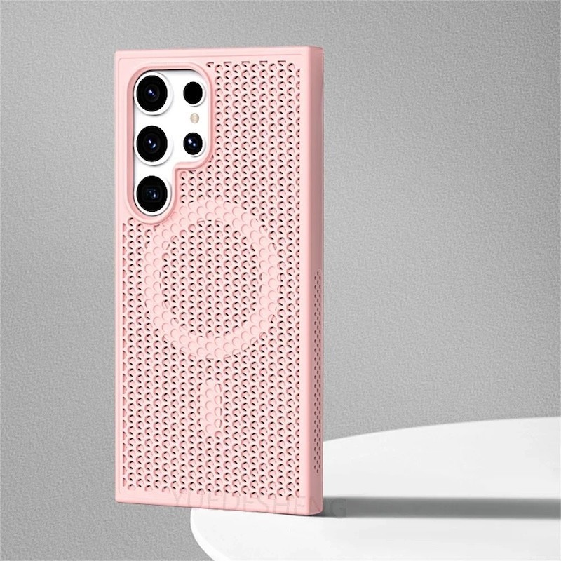 Luxury Matte Heat Dissipation Hole Cooling Case For Samsung S23 FE S22 ...
