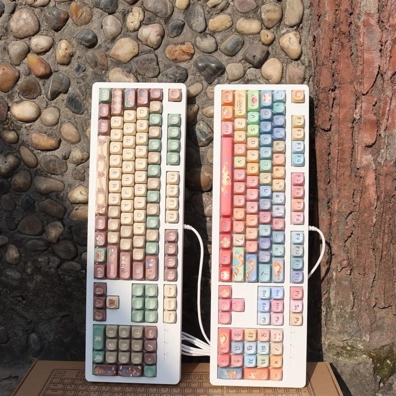 Mechanical Keyboard PBT Sublimation Full-Key Non-Flushing Plug-In Axis ...