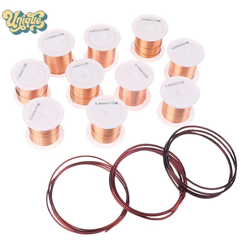 (Unique) 1M/10M/15M/20M/50M Enameled Copper Wire 0.1-3.0MM Enameled ...