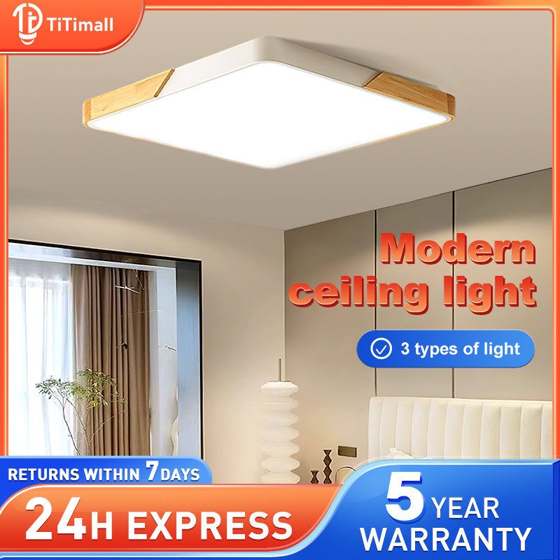 Modern Ceiling Light 220V Led Ceiling Lamp 3 Color Lampu Siling Energy ...