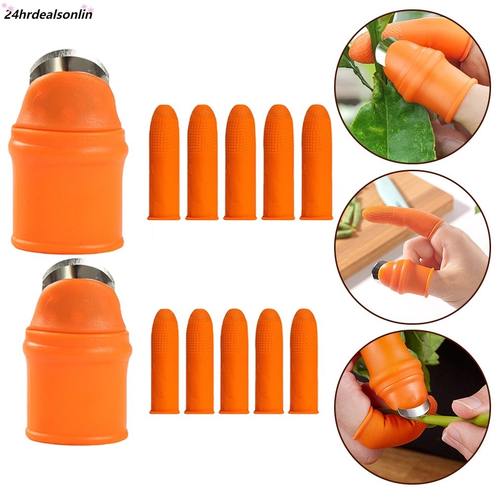 Thumb Cutter Vegetables Tomato Fruit Picker Separator Finger Tool Home ...