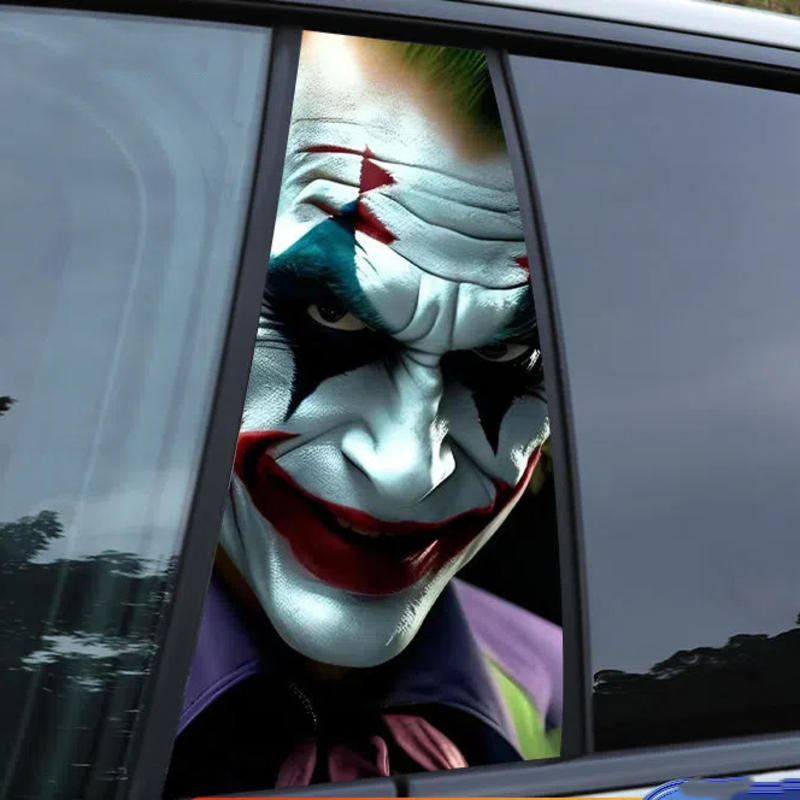 Joker Car Center Pillar Sticker, Personalized Color Painting, Jinx ...