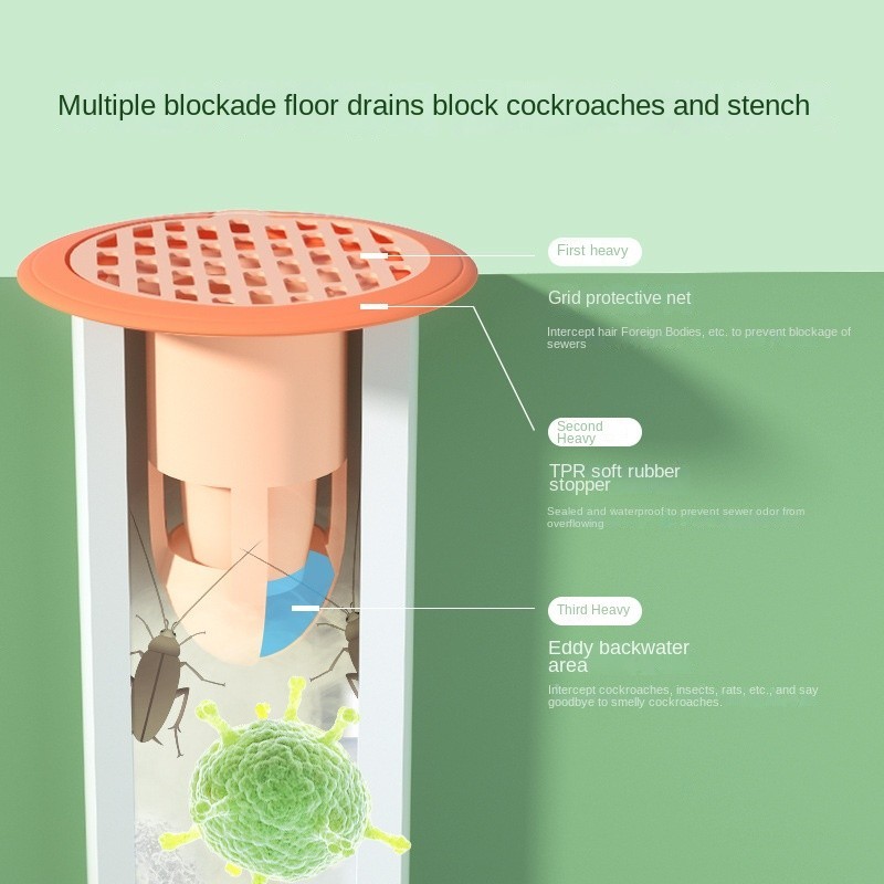 Sewer Floor Drain Toilet Washing Machine Sewer Sealing Ring Deodorant ...
