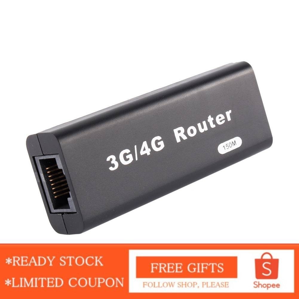 [READY STOCK] USB Wireless Router 3G/4G WiFi Wlan Hotspot 150Mbps RJ45 ...