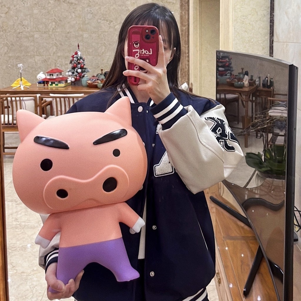 Crayon Shin-Chan Big Ornaments Fat Toot Zaemon Hand Office Doll Living ...