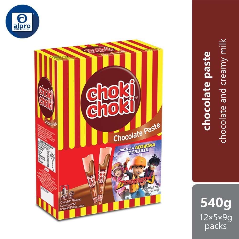 Choki Choki Sticks (5s x 9g x 12pkt) | Chocolate Paste Flavour | Shopee ...
