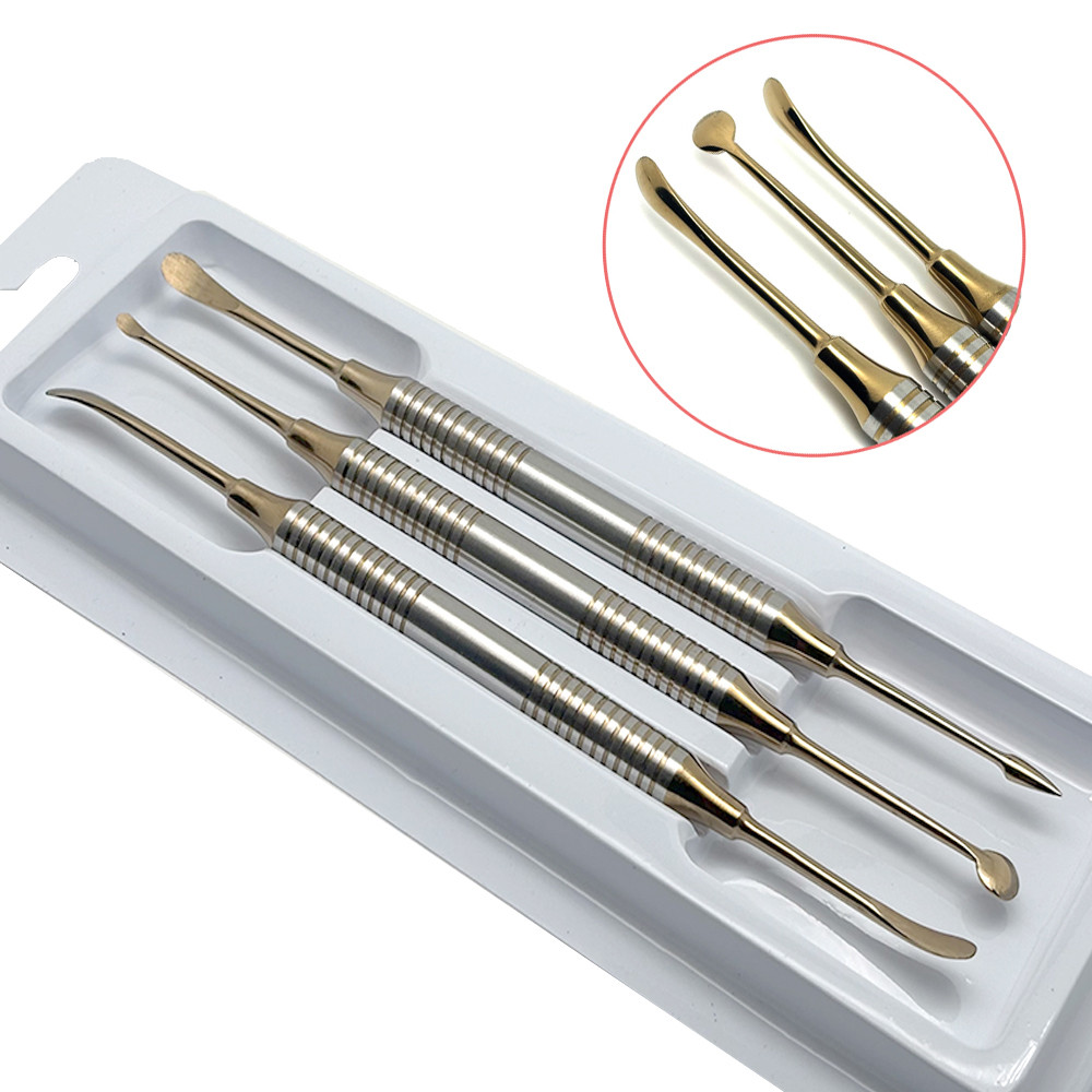3Pcs Double Ends Dental Implant Periosteal Elevator Tool for Reflecting ...