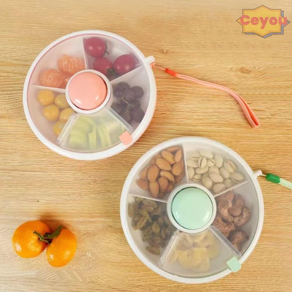 CEYOU Kids Snack Spinner, with Lid Leak Proof Snack Container, Portable ...