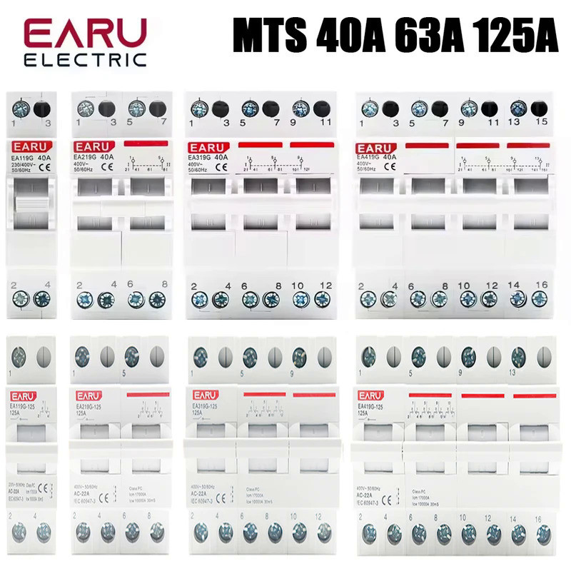 1P 2P 3P 4P 40A 63A 125A MTS Dual Power Manual Transfer Interlock ...