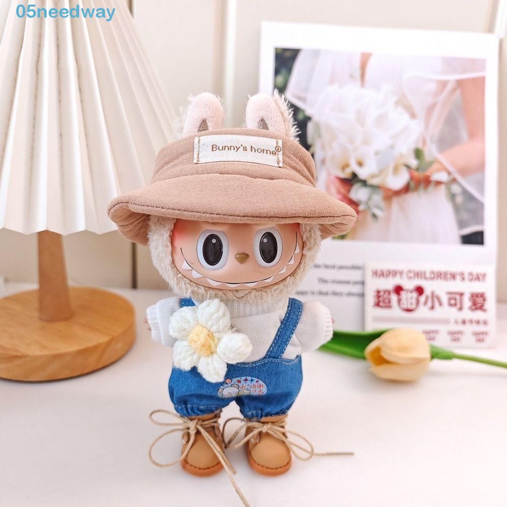 NEEDWAY 17cm Labu Doll Clothes, Suspender Pants Doll Decoration Labubu ...