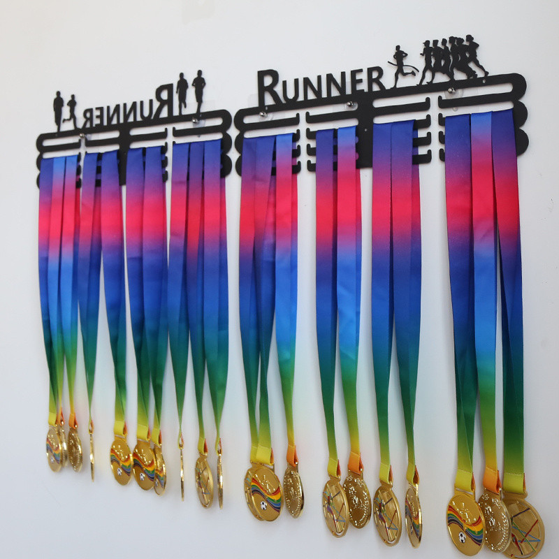 Marathon Medal Hook Hanging Rack Honor Wall Display Rack Punch-Free ...