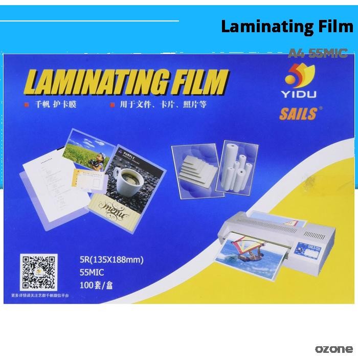 Office Laminator Laminating Laminate Pouches Film A4 55 Mic | Shopee Malaysia
