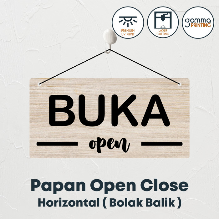 Acrylic Signage Open Close Box / Acrylic Board Embossed Open Close Shop ...