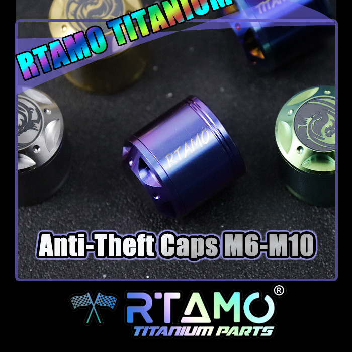 RTAMO Titanium Gr5 Anti-Theft Caps Bolt Caps Only M6 M8 M10 Brembo M3 ...
