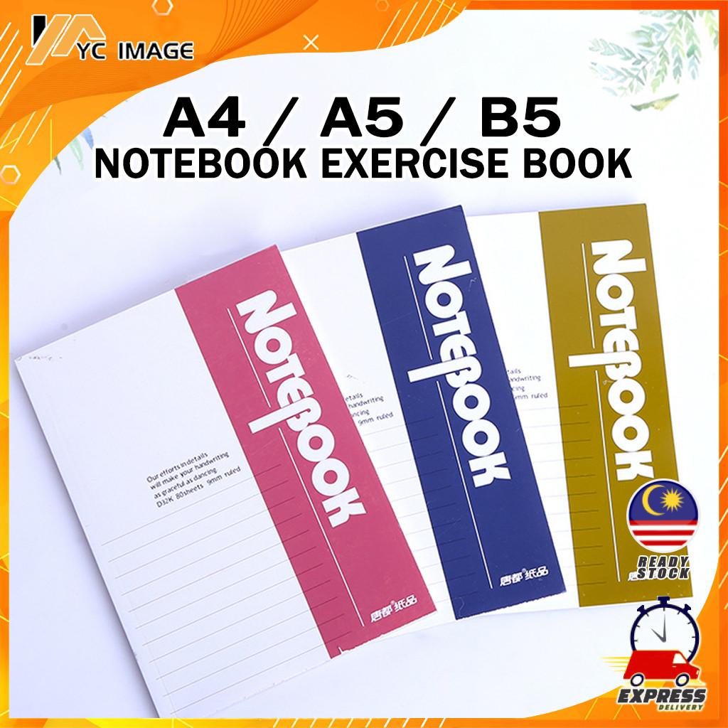 𝐑𝐞𝐚𝐝𝐲 𝐒𝐭𝐨𝐜𝐤 𝐌𝐚𝐥𝐚𝐲𝐬𝐢𝐚 A4,A5,B5 Notebook Exercise Book Buku Tulis / Buku ...