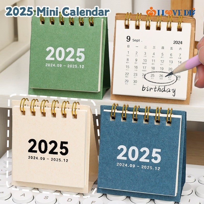 2024-2025 Mini Desktop Paper Calendar - To Do List Monthly Daily ...