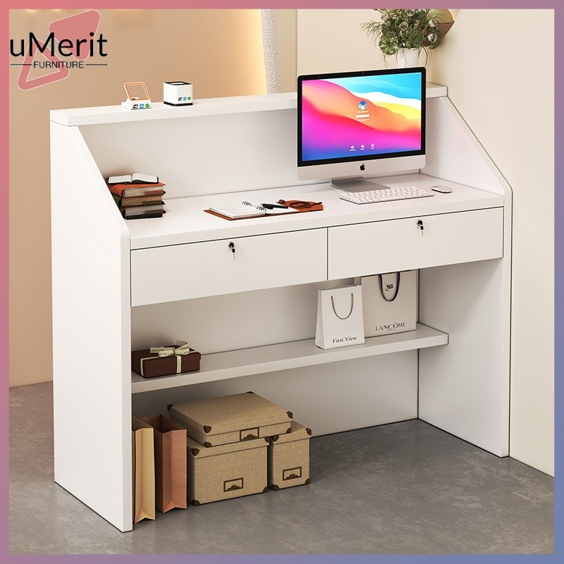 Cashier counter small and simple counter company front desk reception ...