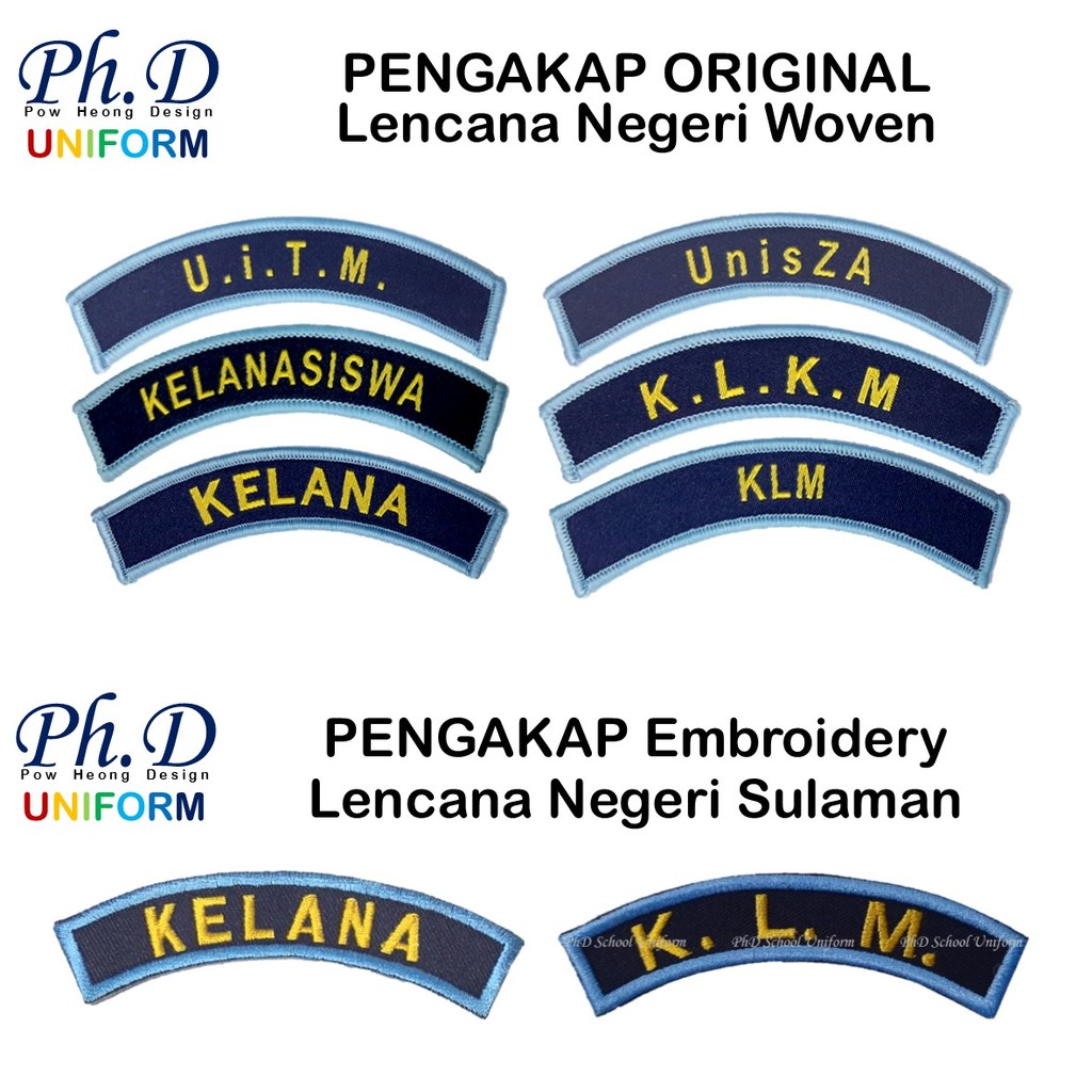 PhD Pengakap Len. Bahu ORI Logo Kelanasiswa KLKM KLM KELANA UPM USM UUM ...