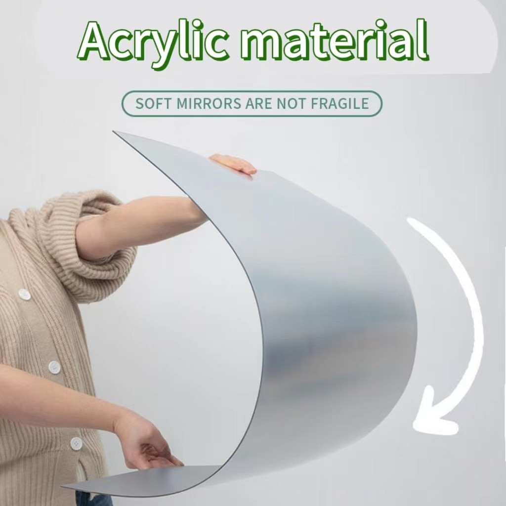 Acrylic Mirror Full-body Wall Mirror Self-adhesive Mirror Bathroom Soft ...