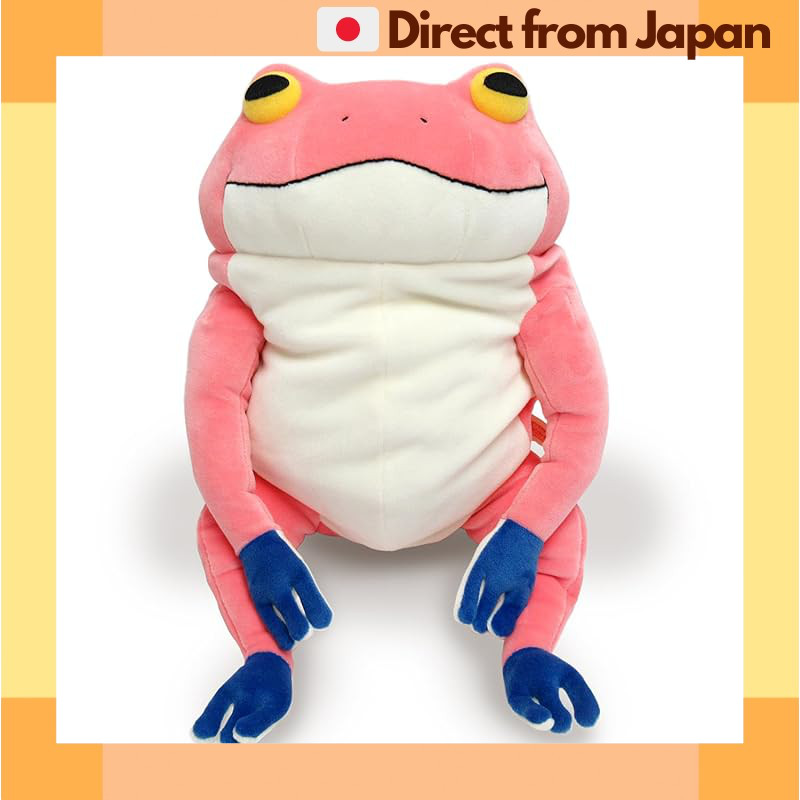 Shinada Global Mochi Series Plush Frog - Green, Pink, Light Blue (L ...