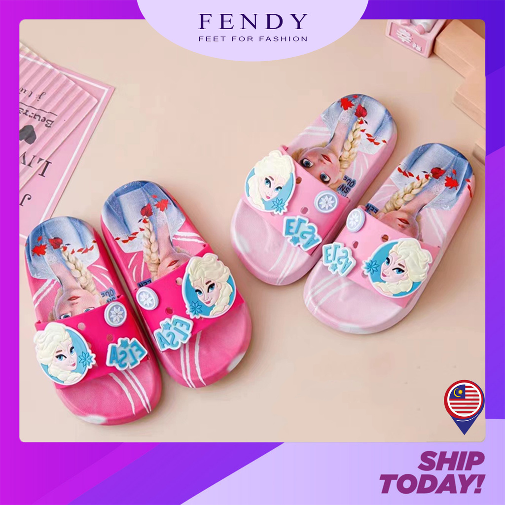 𝙁𝙁 𝙍𝙀𝘼𝘿𝙔 𝙎𝙏𝙊𝘾𝙆 💝 26-35 Soften Cute Cartoon Design Sandals Kasut for ...