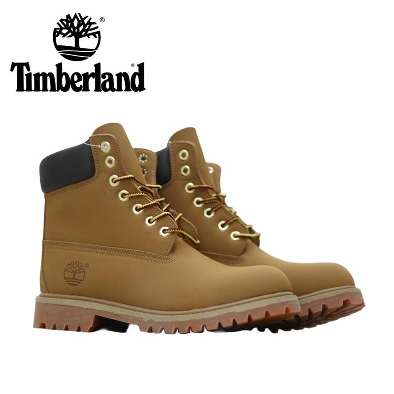 Timberland Nubuck Leather - Wheat yellow Anti Fatigue Outdoor Classic ...