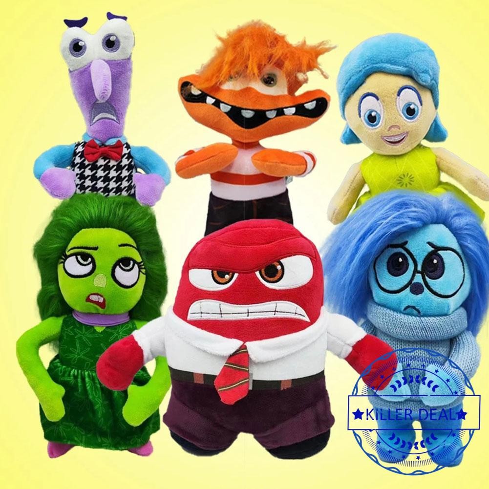 New Inside Out Plush Toy Anxiety Doll Cute Joy Fear Birthday Collection ...
