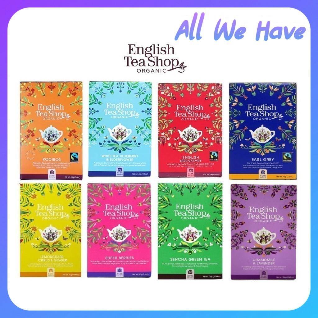 (FRESH BATCH) English Tea Shop Organic English Breakfast Earl Grey ...