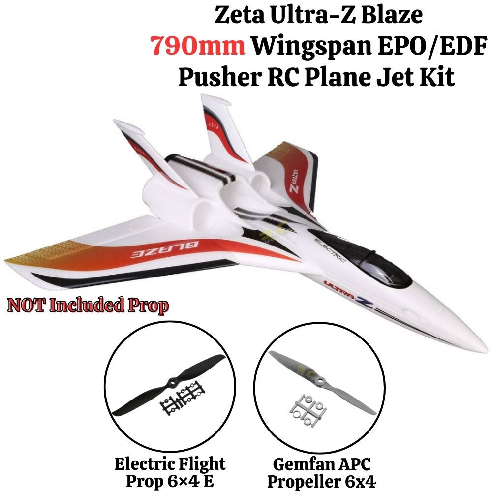 Pusher RC Plane Jet Kit Zeta Ultra-Z Blaze 790mm Wingspan EPO ZT002 ...