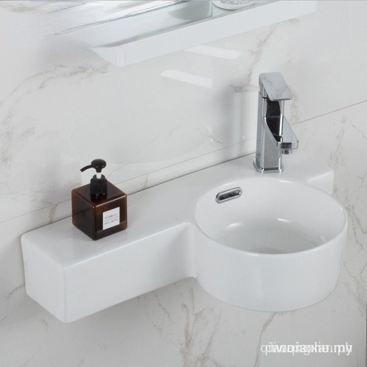 【In stock】mini basin sink/Sinki Tandas/sinki bilik air ceramic/Compact ...
