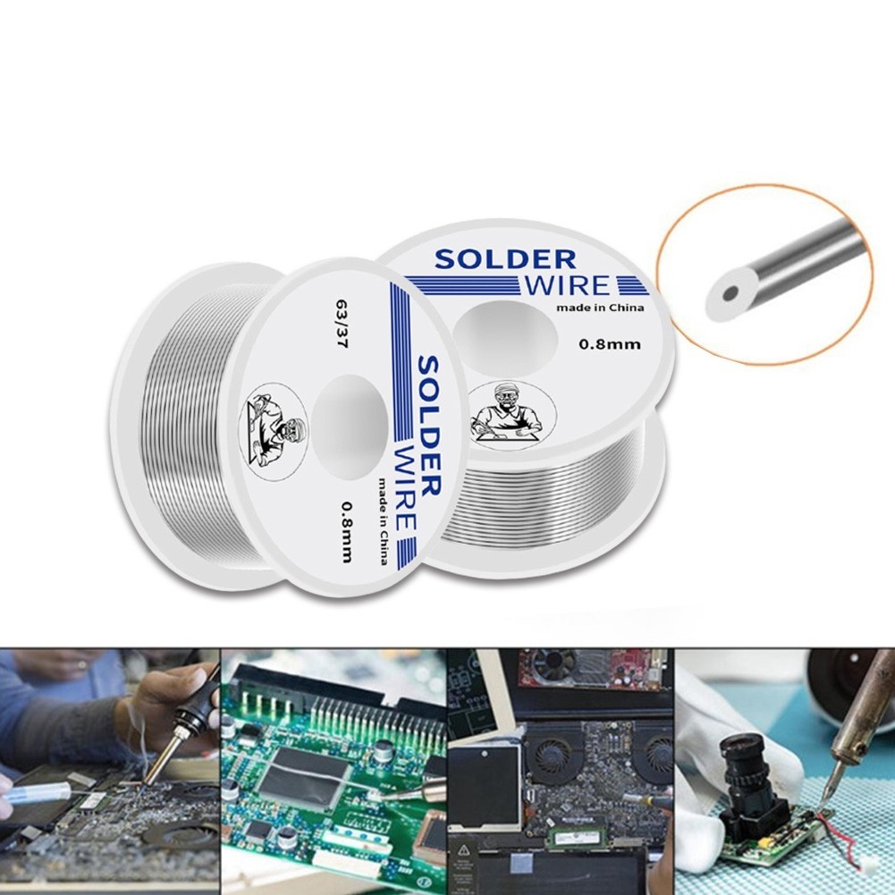 [BTSL] Tin solder wire Rosin core solder wire 0.8mm 2% Flux reel Solder ...