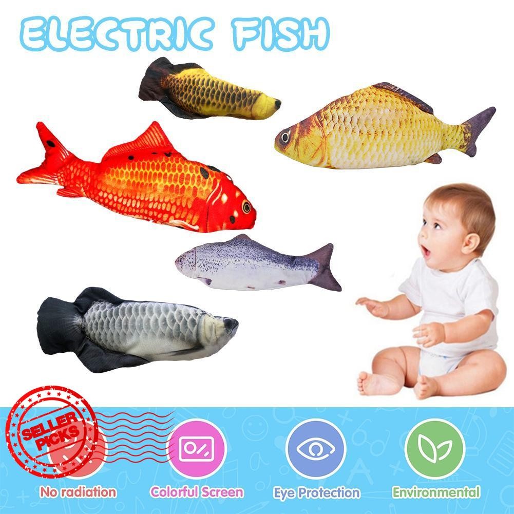 Simulation Fish Toys Dance Fish Interactive Toys Soft Toys Safe Stress ...