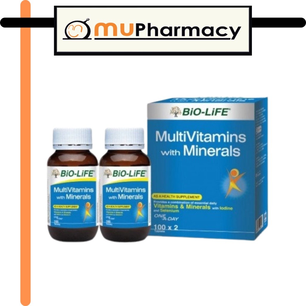 Bio-Life Multivitamins With Minerals 100's/ Twinpack 2X100's | Shopee ...