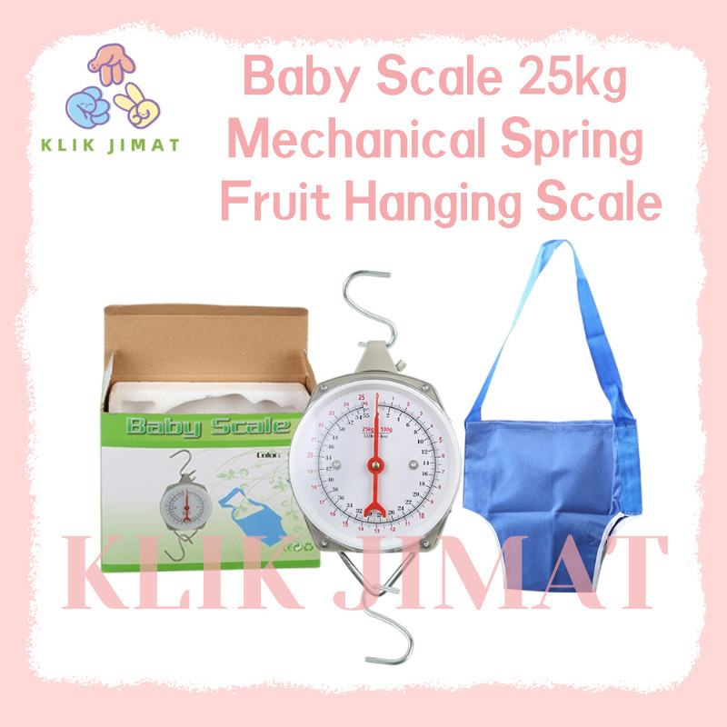 baby scale 25kg mechanical spring fruit hanging scale hanging pants scale baby hanging scale ...