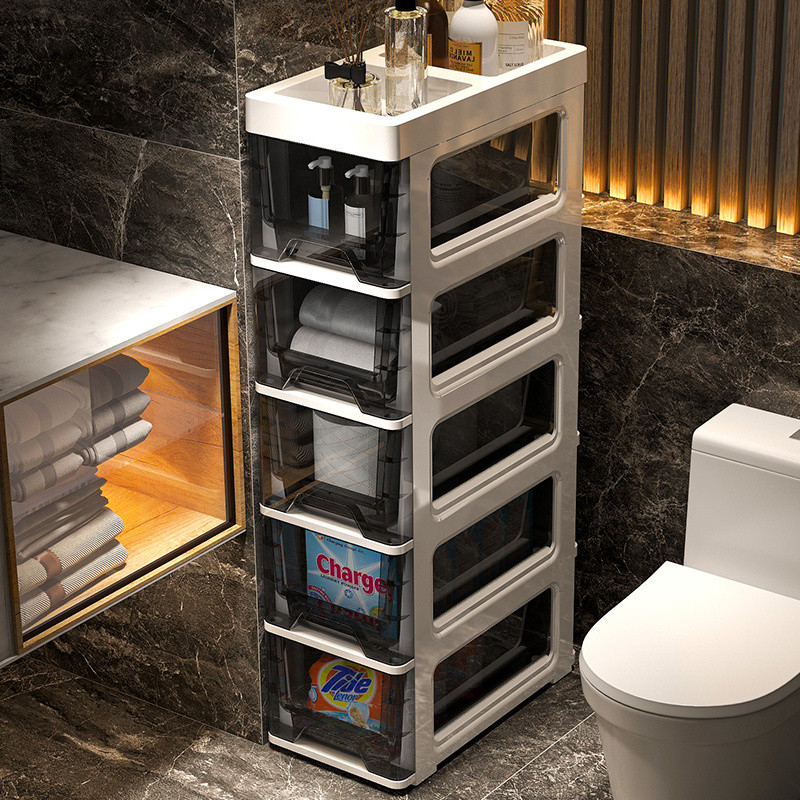 Multi-layer Storage Cabinet Plastic Storage Box Drawer Type Gap Locker ...