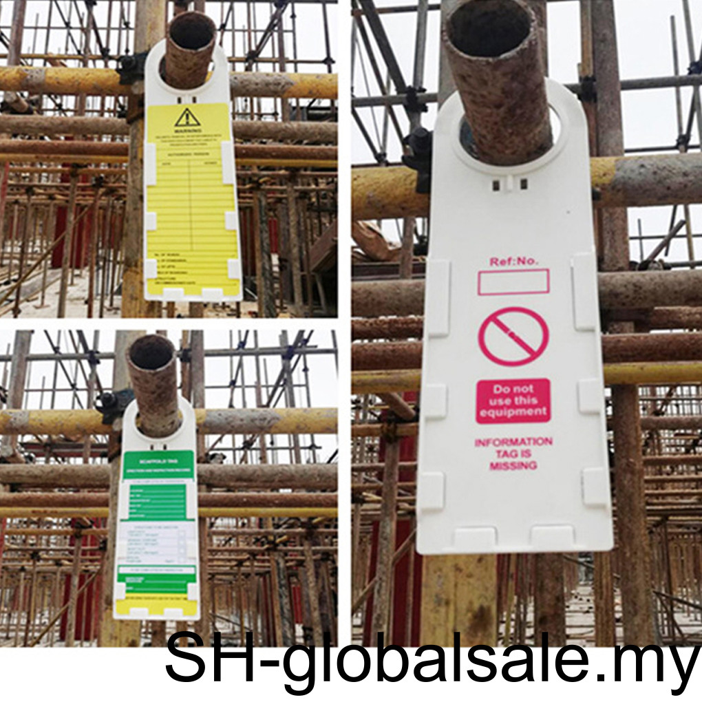 1/2 Pack of 10 Scaffold Status Holder Tags Safety Warning Signs ...