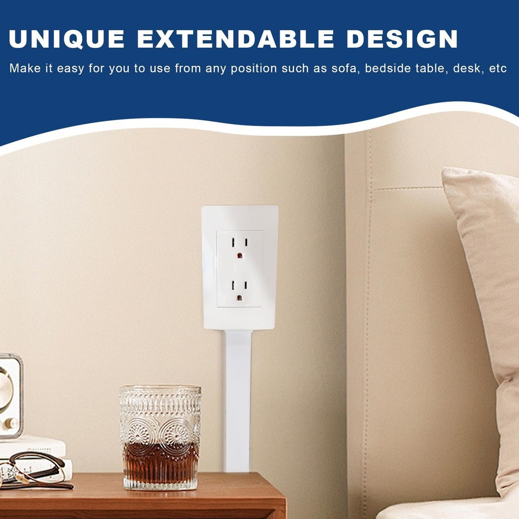 Electrical Outlet Adjustable Height Wall Electrical Outlet Sofa Bedside ...