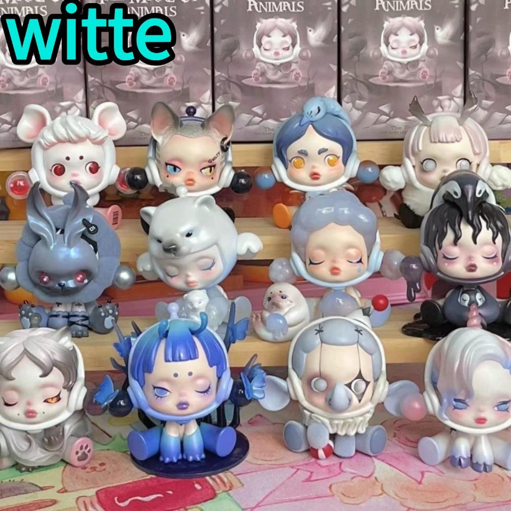 WITTE Box, Popmart Bubble Marte SKULLPANDA Random Box, Kawaii THE MARE ...