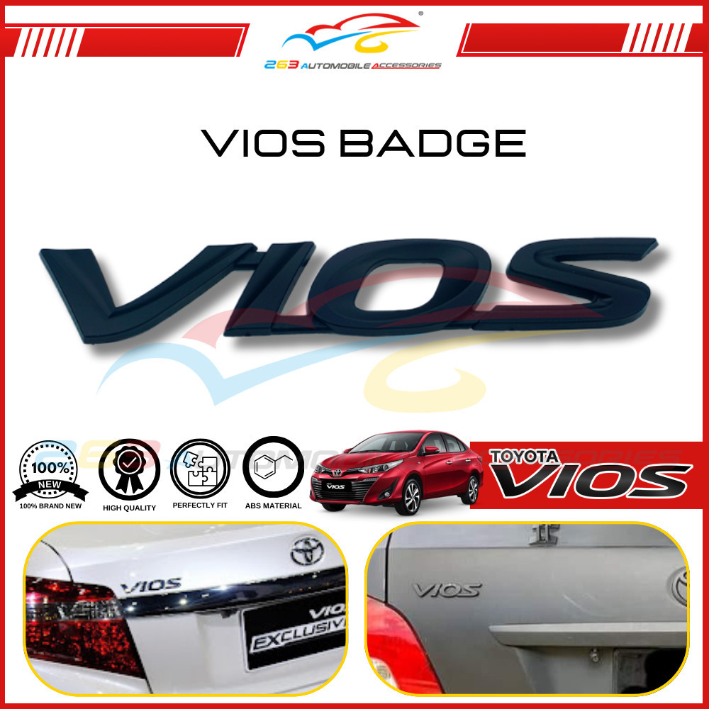 TOYOTA VIOS LOGO BADGE 14.5CM X 2.4 CM | Shopee Malaysia