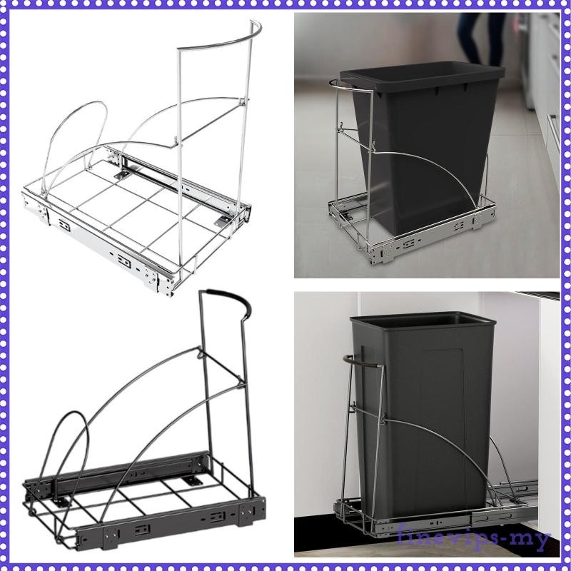 [FinevipsMY] Pull Out Trash Can Rack,Under Cabinet for Waste Can ...