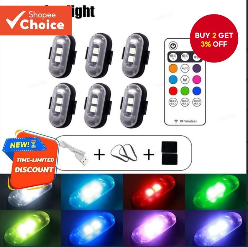 Wireless Remote Control Strobe Light, LED Warning, 7 Colours, Aircraft ...