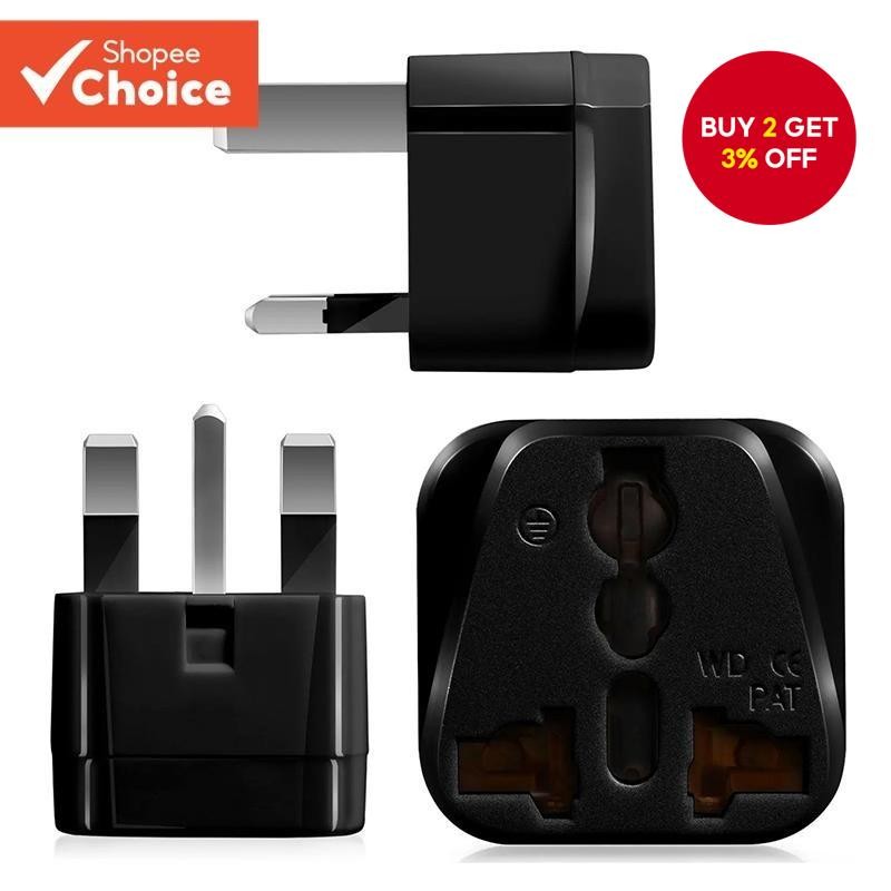 All Types Universal Adapter Portable Travel 3 Pin Plug Socket Converter ...
