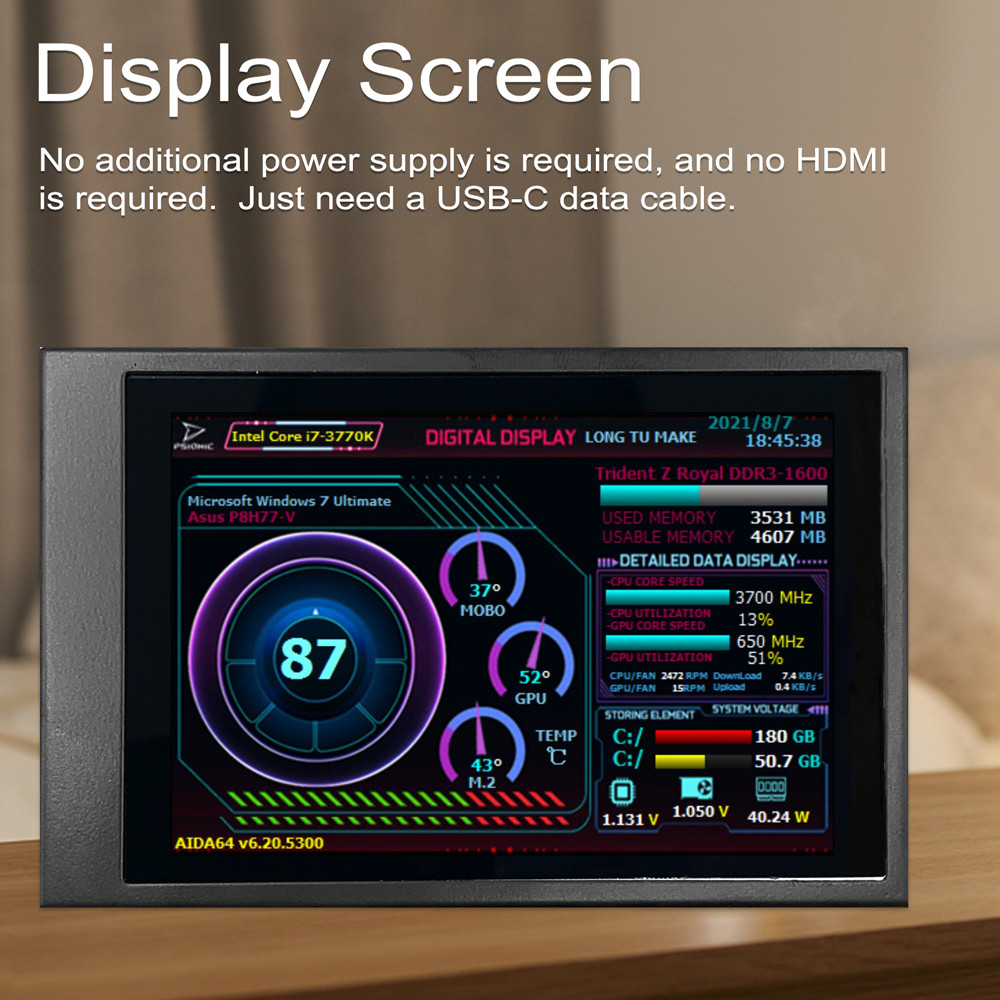 rc_dragons.my ACAGALA 3.5 Inch IPS Display Screen Secondary Monitor ...