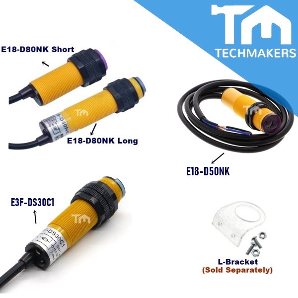 E3F-DS30C1/ E18-D80NK(Long/Short)/E18-D50NK Bracket Adjustable 10-80cm IR Infrared Long Range 5V ...