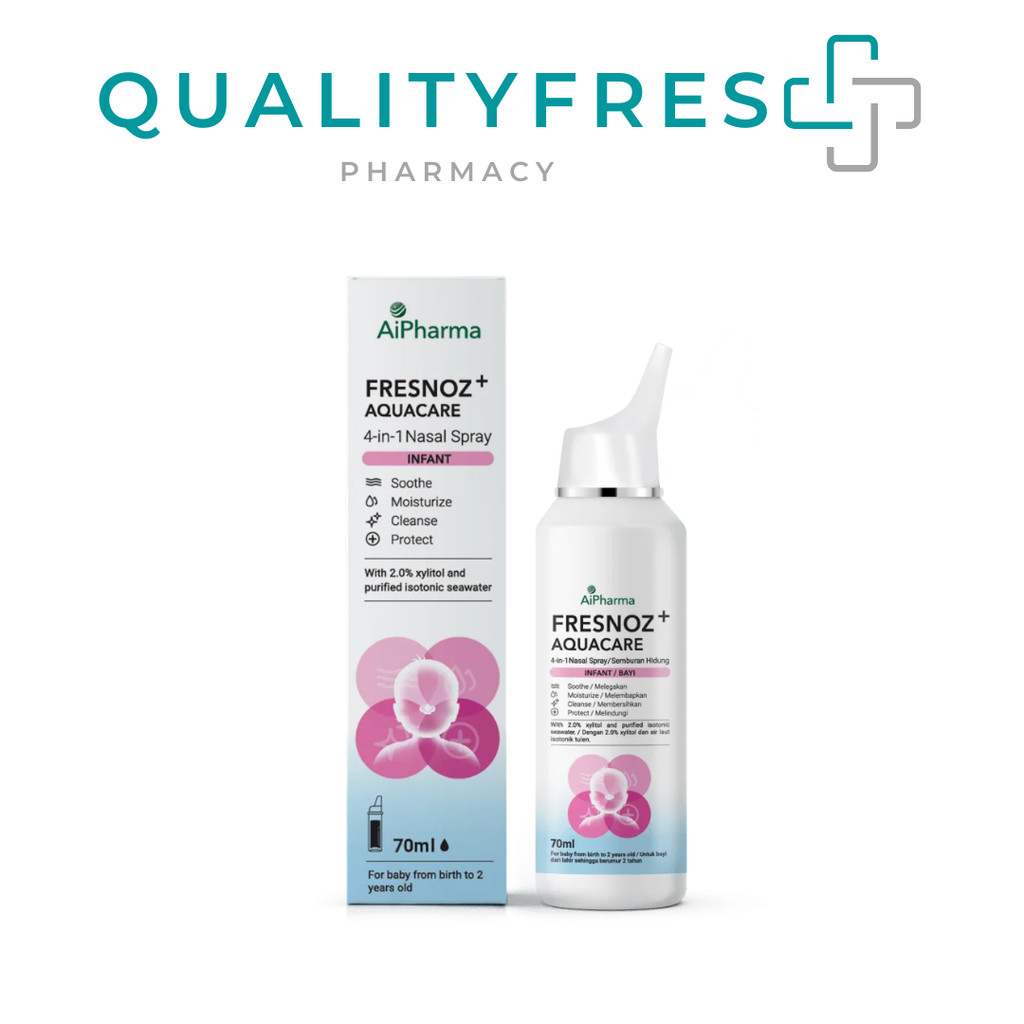 Aipharma FRESNOZ+ Aquacare 4 in 1 Nasal Spray (Infant) / (Child+Adult ...