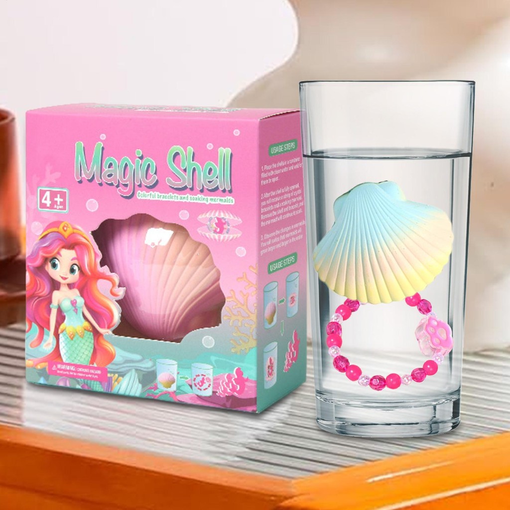 Water-grown shells with bracelets Mermaid children's bracelets soaked ...