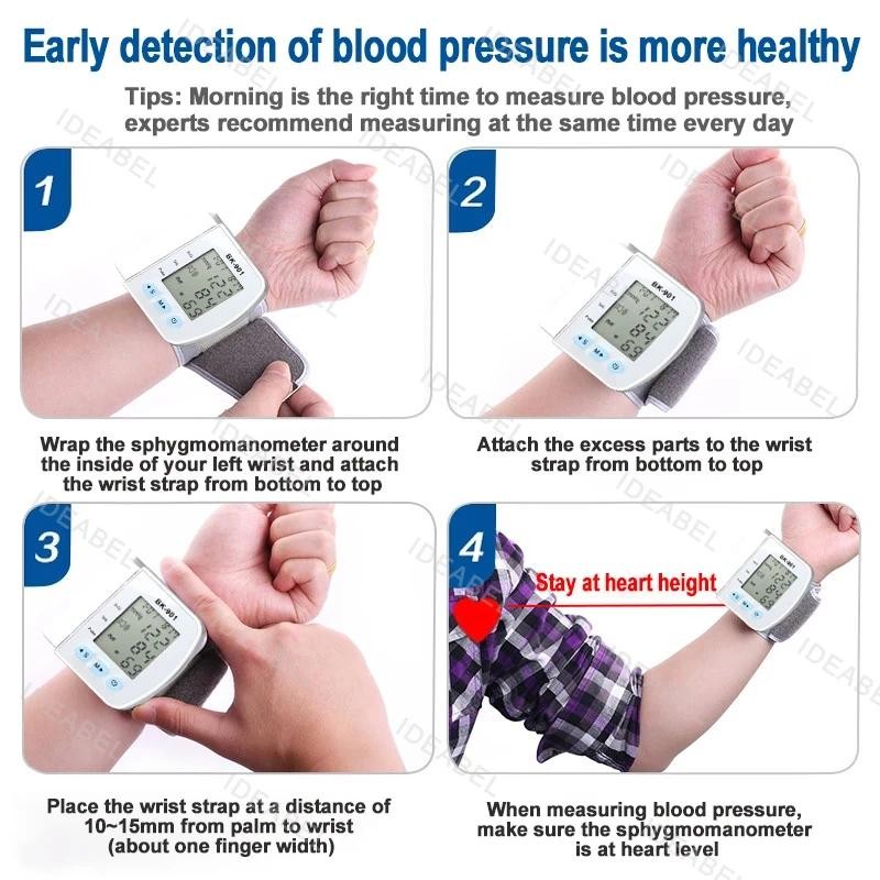 Digital Automatic Tonometer Heart Rate Sphygmomanometer Forehead ...