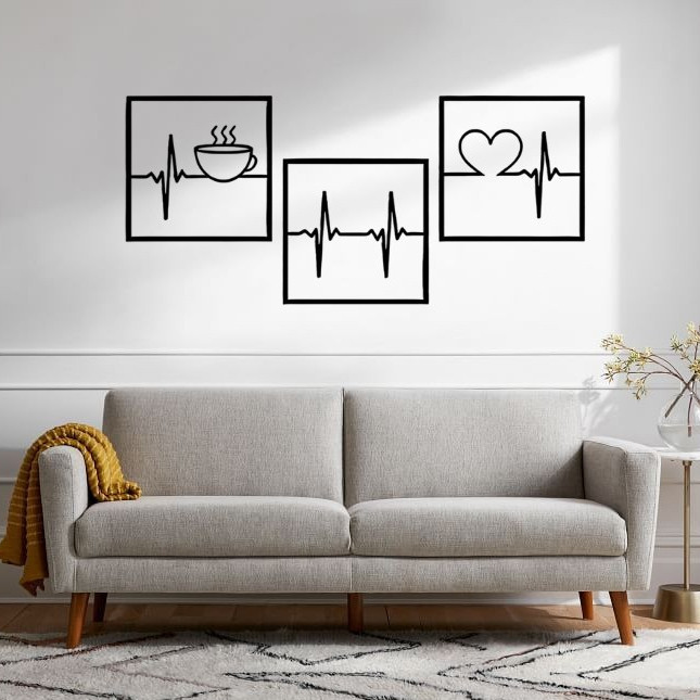 Embossed Coffee Tea Wall Decor Coffee Tea And Love Wall Decoration ...