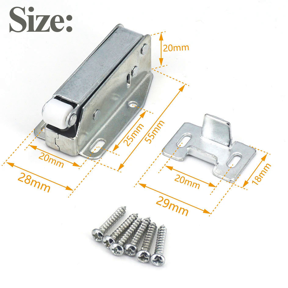 Touch Latch Push to Open - Auto Spring Door Catch for Furniture ...