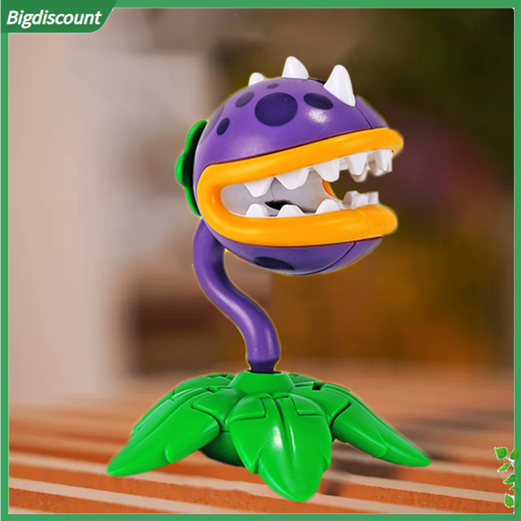 {BIG} PVZ Action Figure Cute Zombie Chomper Peashooter Melon-pult Model ...